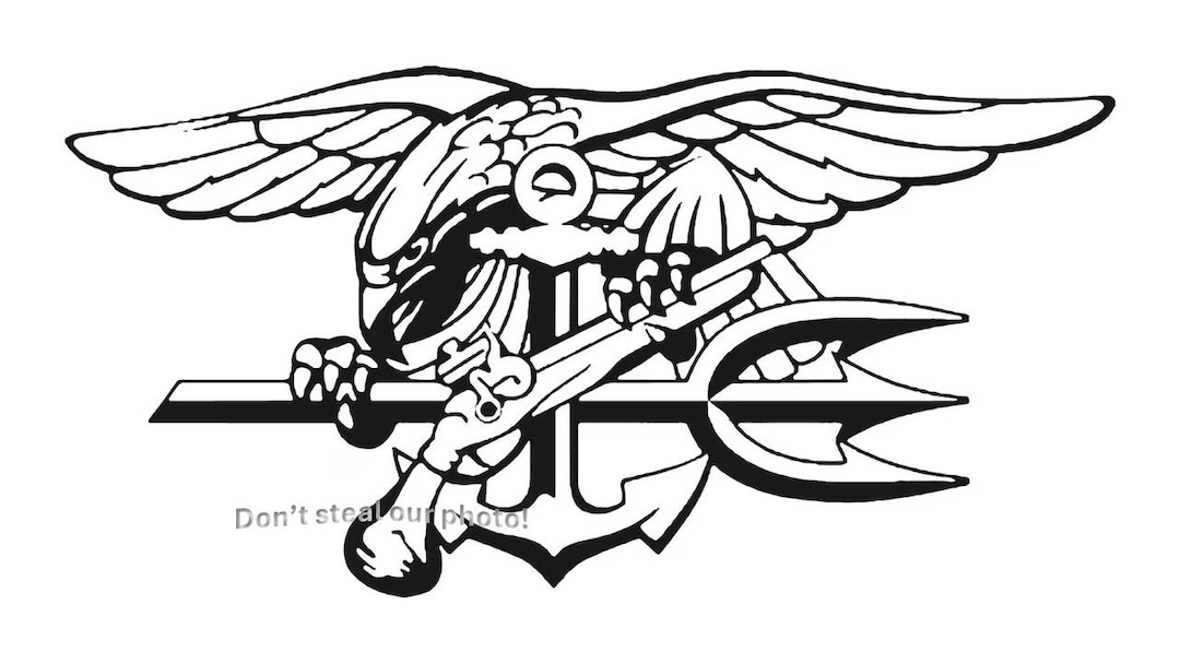 US Navy Seals Trident Symbol Files for Glowforge, Xtool, Silhouette ...