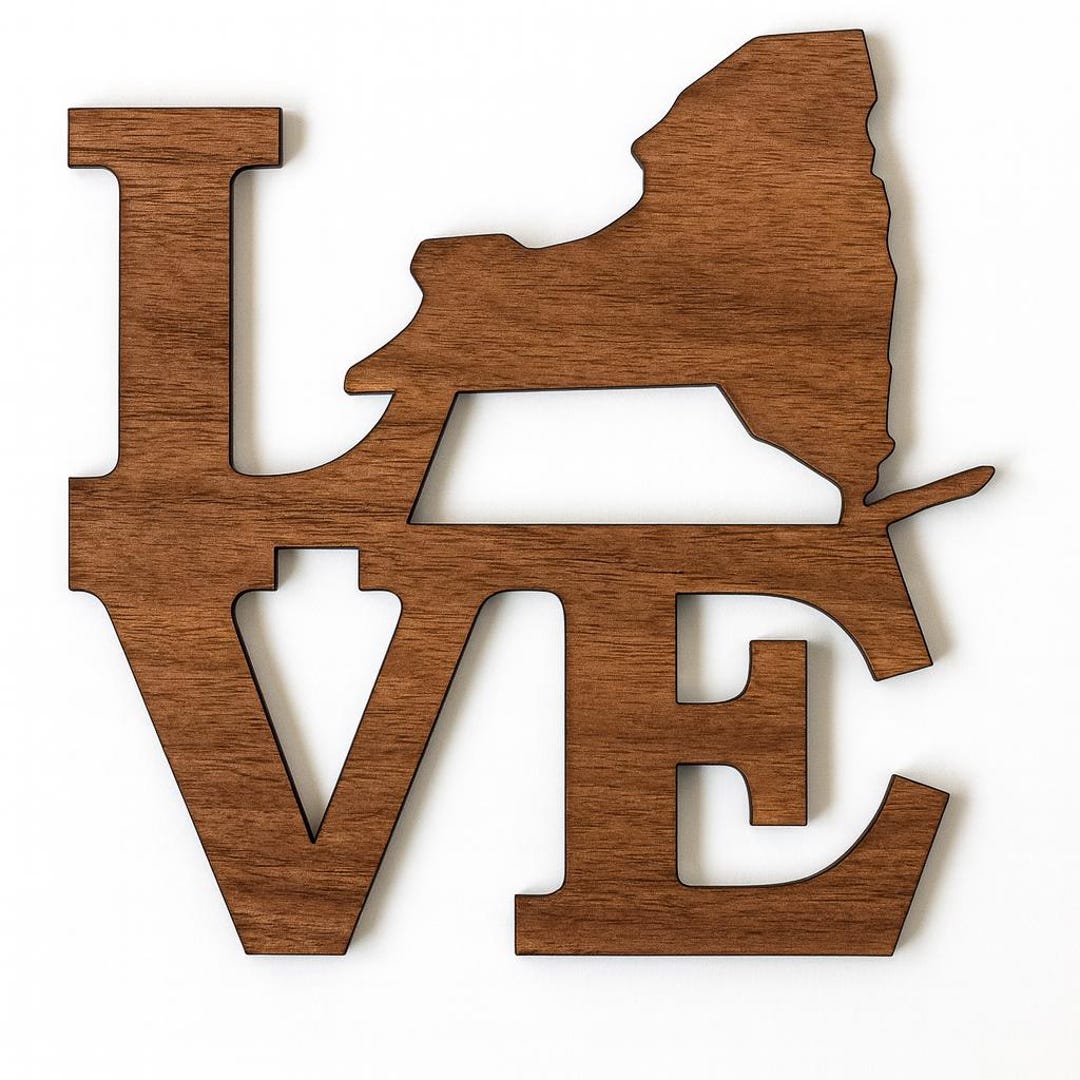 New York "love" State Outline SVG Cut Files (digital Download) - Etsy