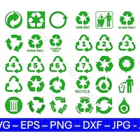 Recycling Symbol SVG Files | Recycle Logo Cut Files | Recyclable Logo ...