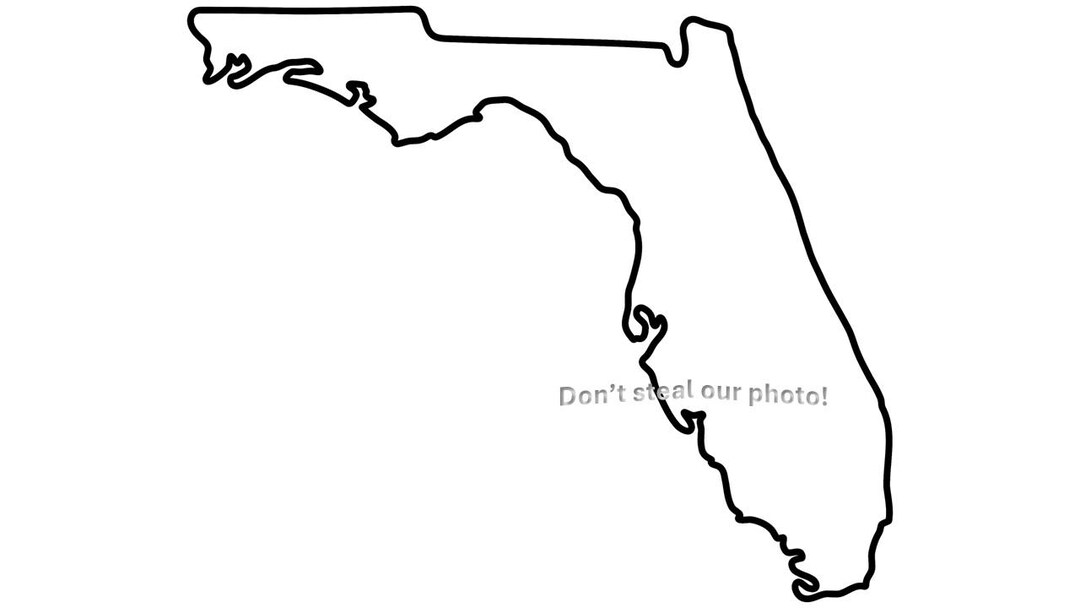 Florida State Outline Vector Files, Map Clip Art (digital Download ...