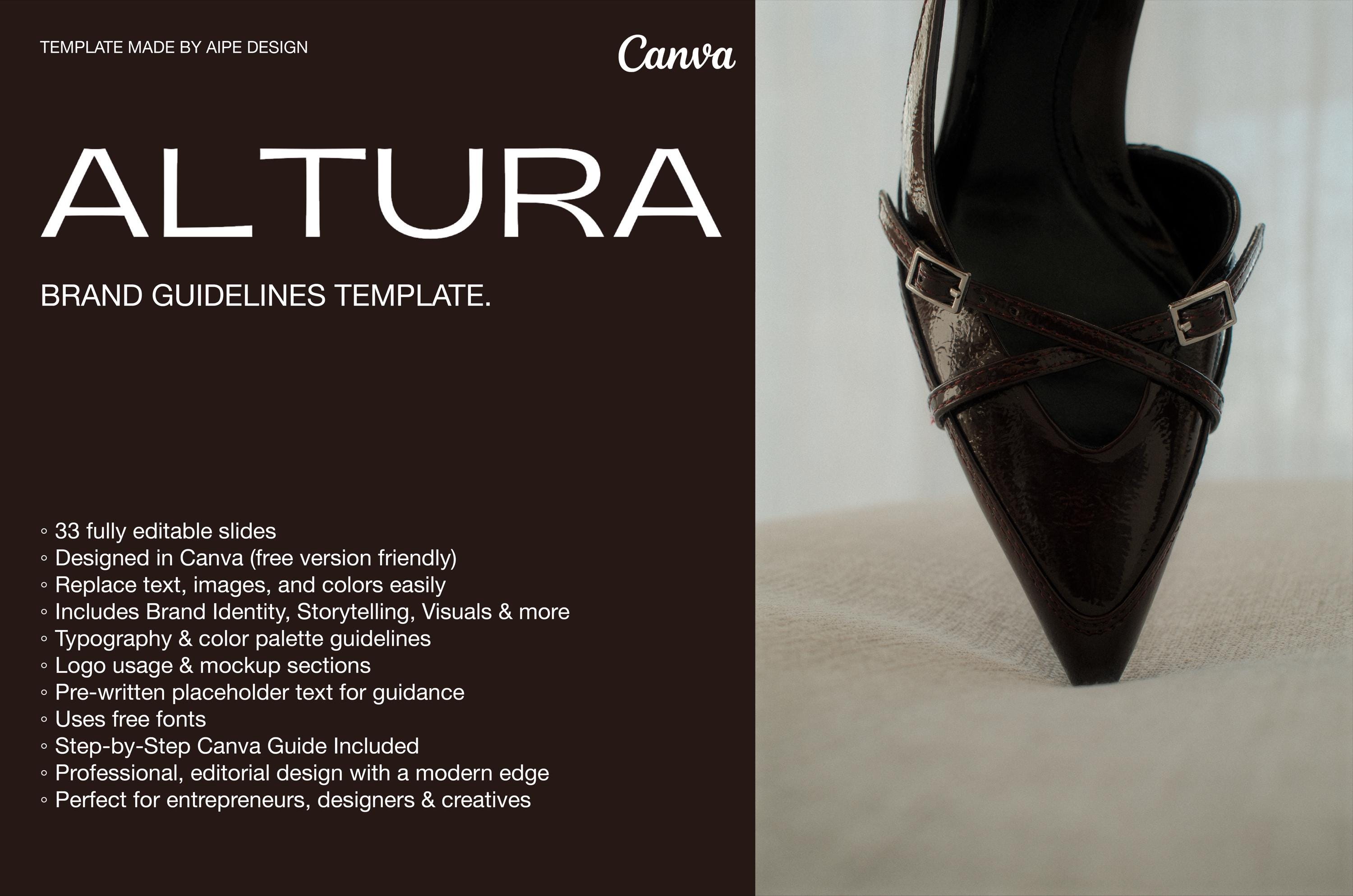 Luxury Editorial Brand Guidelines Template for Canva | Fashion ...