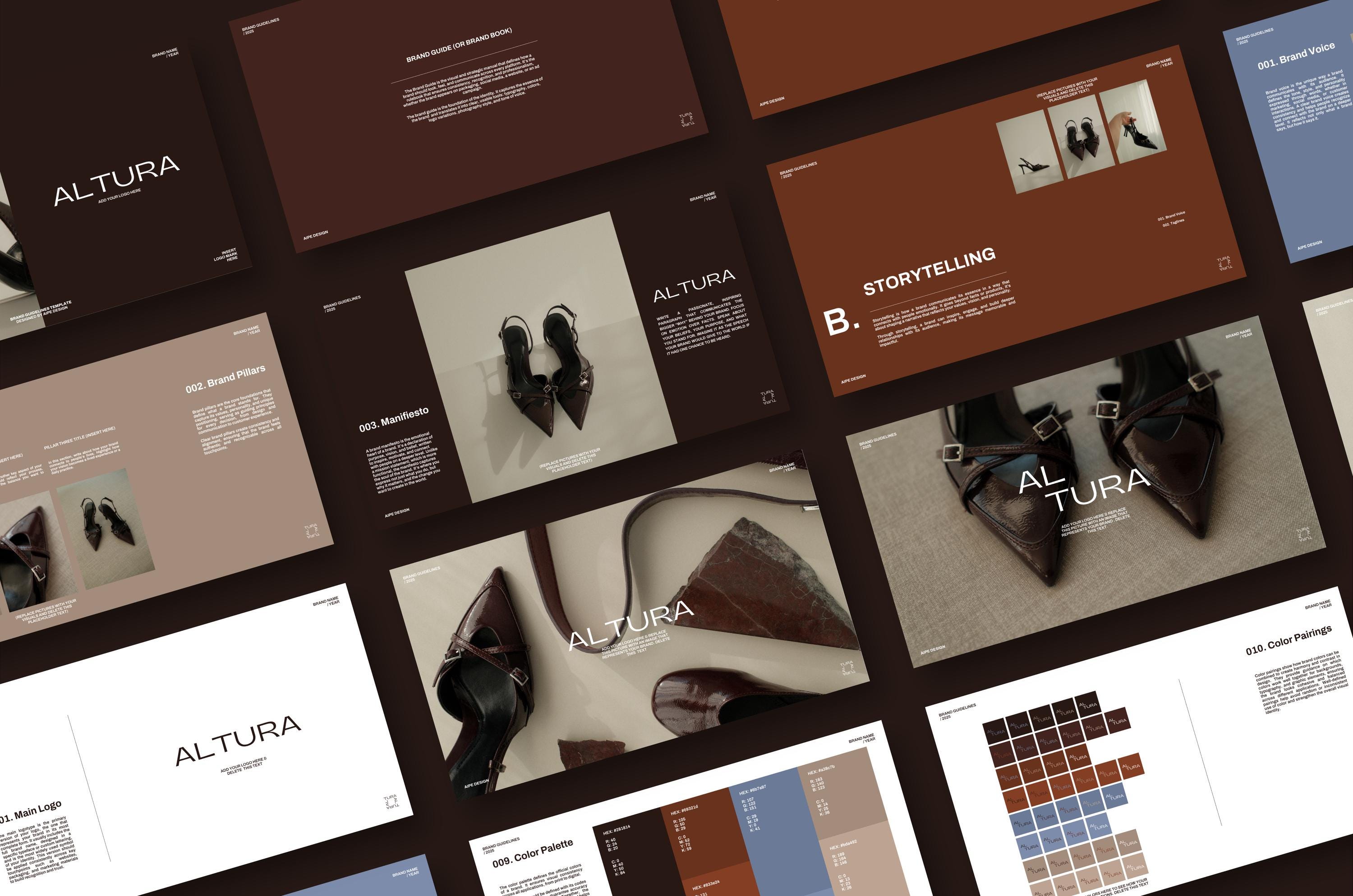 Luxury Editorial Brand Guidelines Template for Canva | Fashion ...