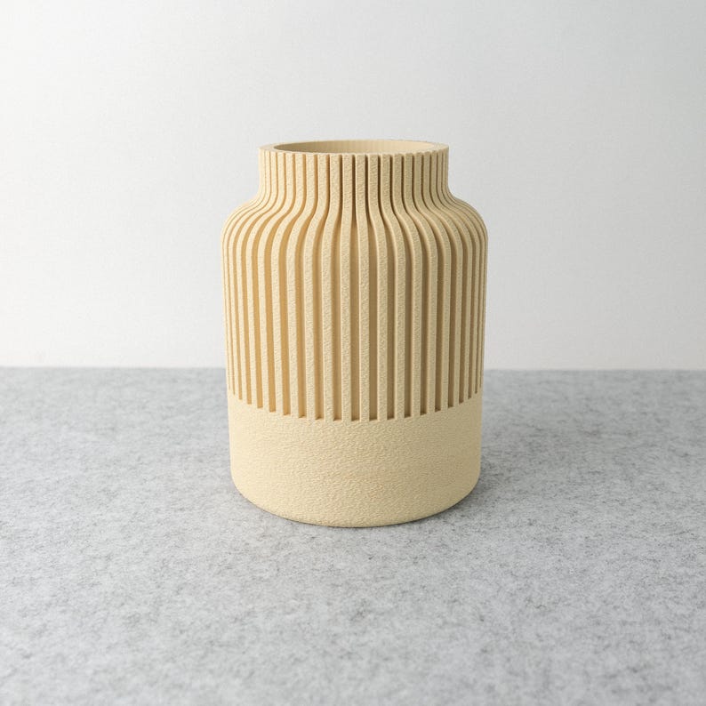3D Printed Vase Made of PLA With Insert – Modern Decorative Vase in a ...