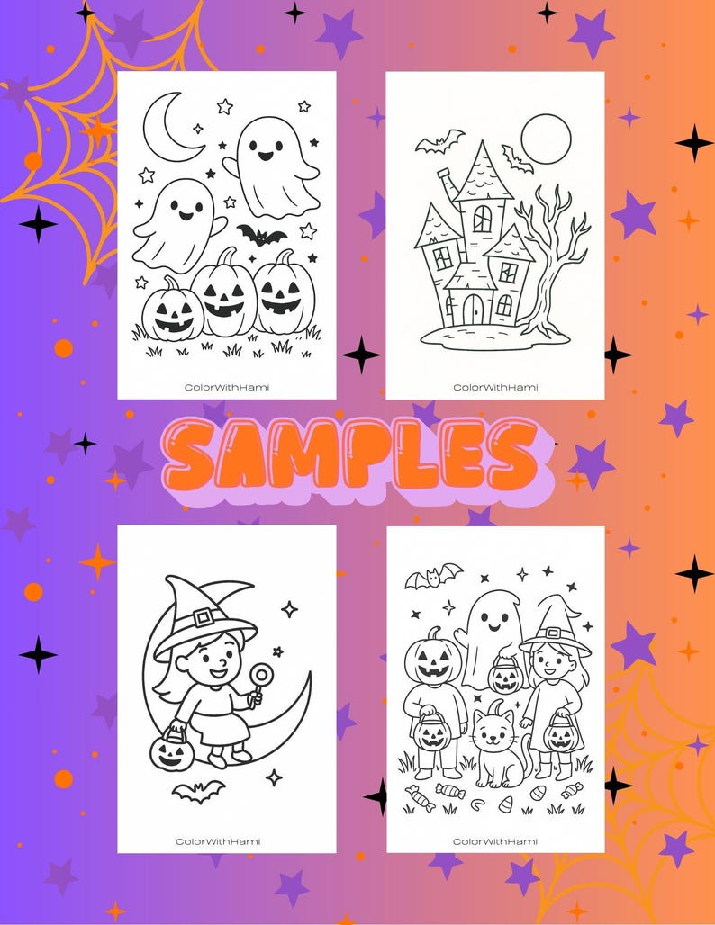 Halloween Coloring Book for Kids | Spooky Activity Pages (printable PDF ...