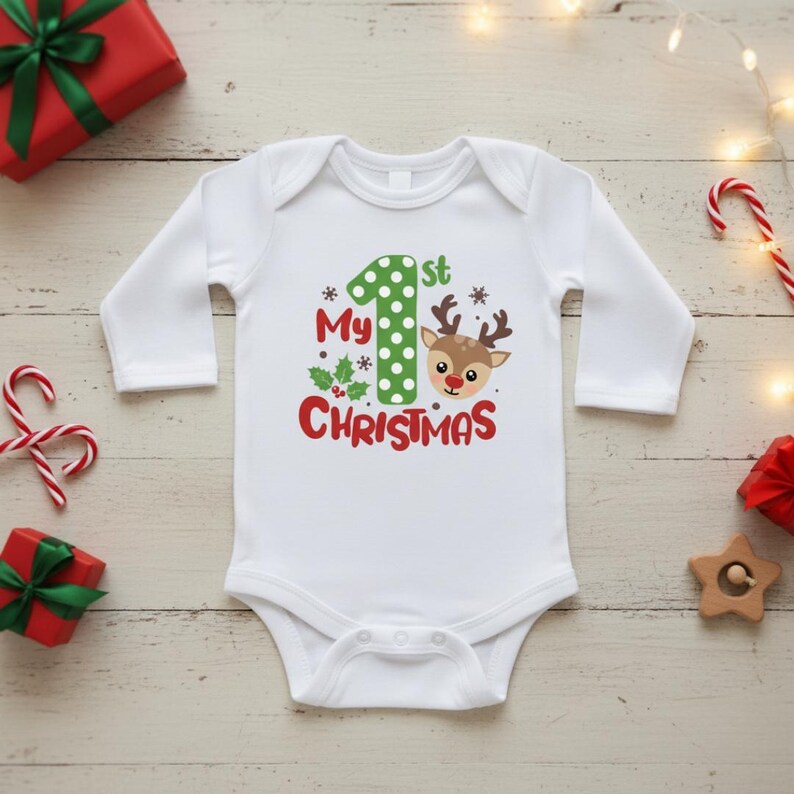 My First Christmas Clipart, Baby's First Christmas Clipart, Baby's ...
