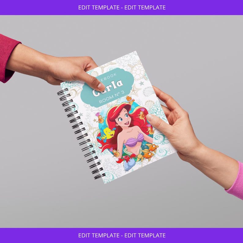 25 Editable Composition Book Cover Templates: Complete Back-to-school ...