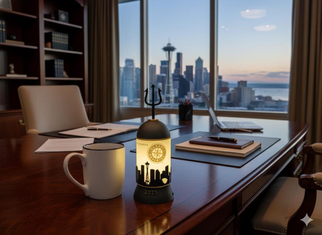 Mariner Rising Lamp - Celebrating the Seattle Mariners - Etsy