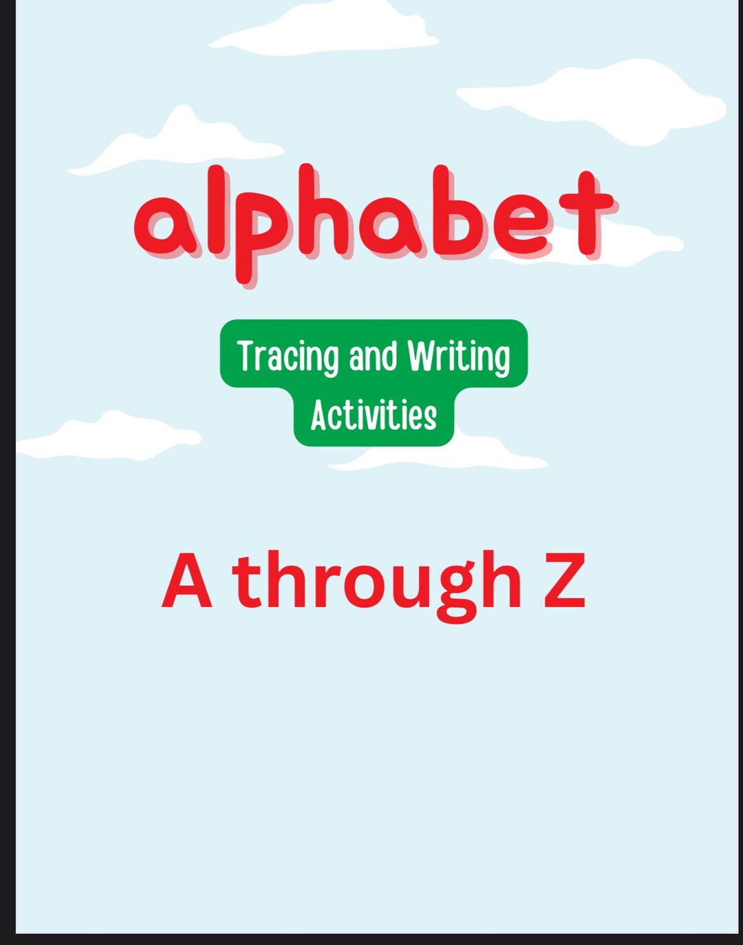 A Through Z Alphabet Tracing and Coloring Book - Etsy