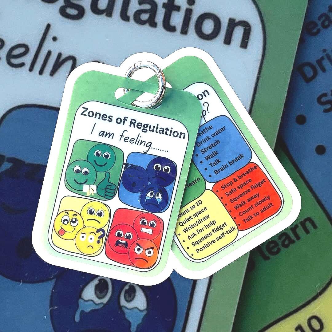 Zones of Regulation PVC Cards – Emotions and Strategies | 2-pack ...