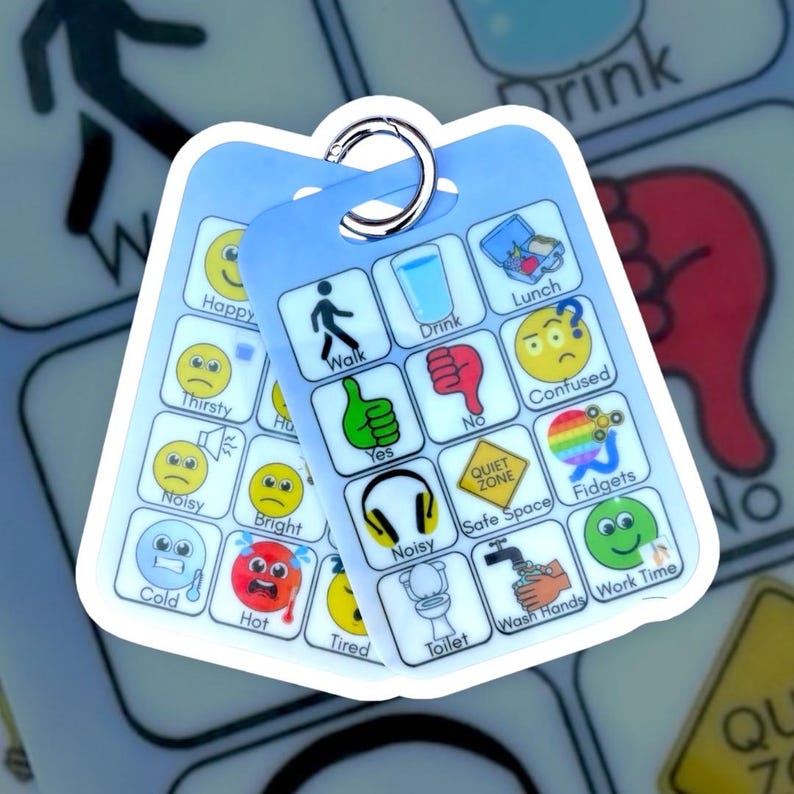 PVC Communication Cards – Feelings and Needs Visual Aid - for Lanyards ...