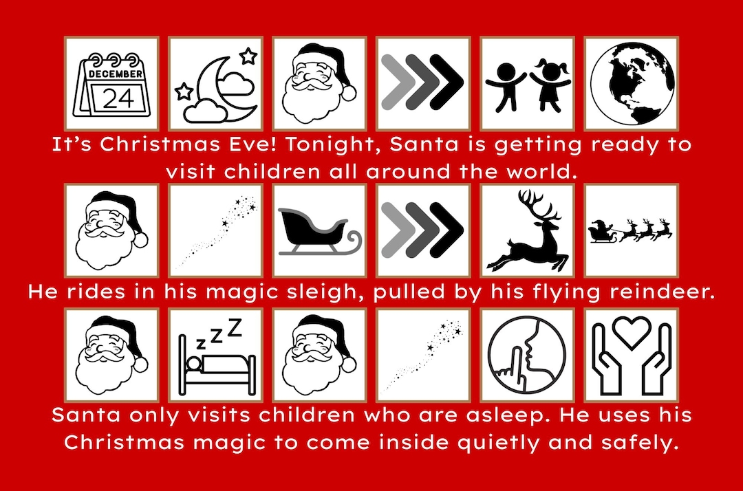 Social Story, Christmas Eve – Visual Story, Support Aid - DIGITAL ...