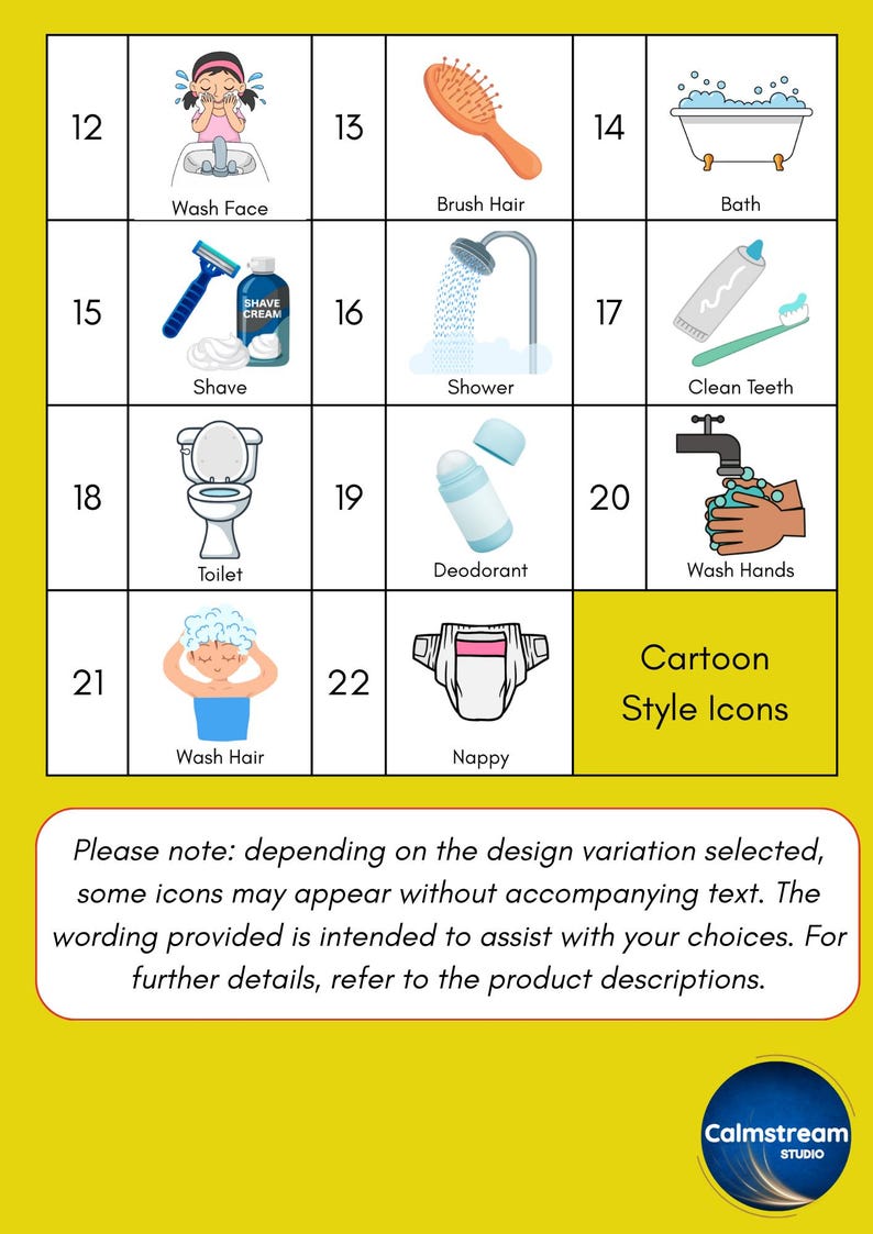 Customisable Digital Bathroom Routine Chart | PECS Icons | Printable ...