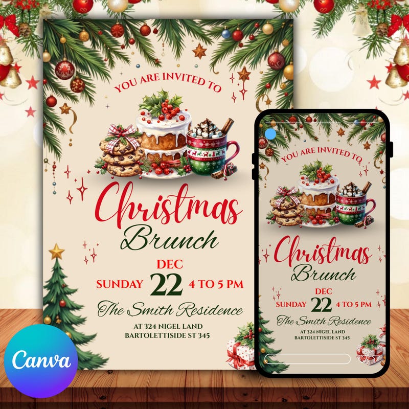 Christmas Invitation - Etsy