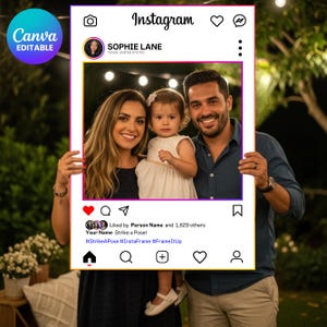 Instagram Frame Template, Instagram Photo Booth Frame Template,blogger ...