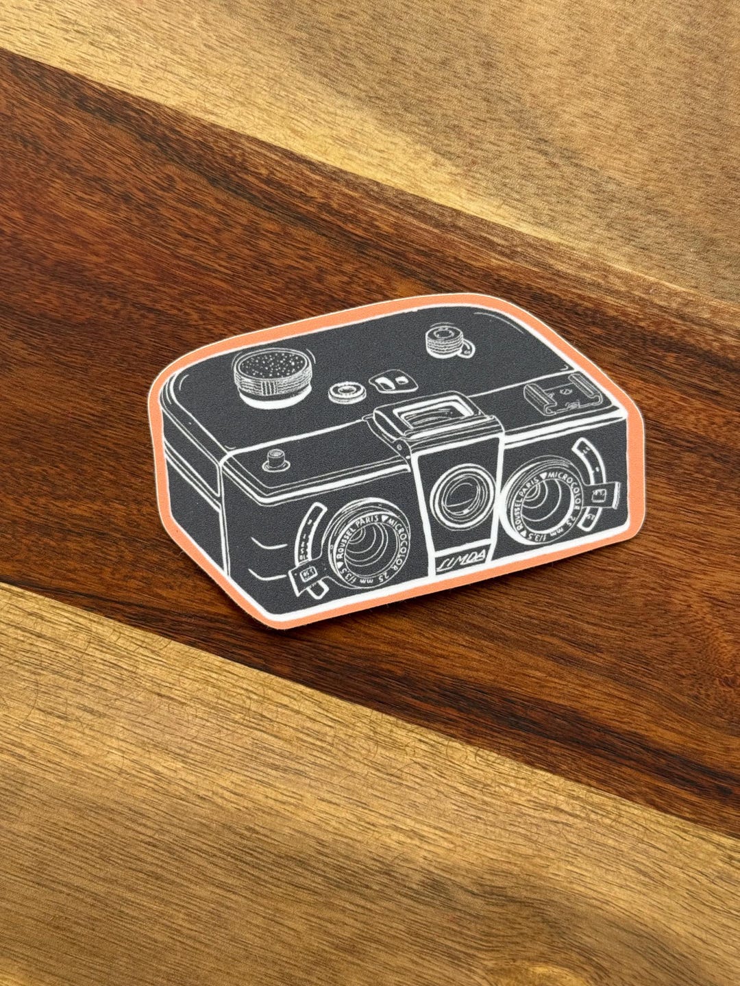 Vintage Photo Camera Sticker - Vinyl Decal for Water Bottle, Laptop ...