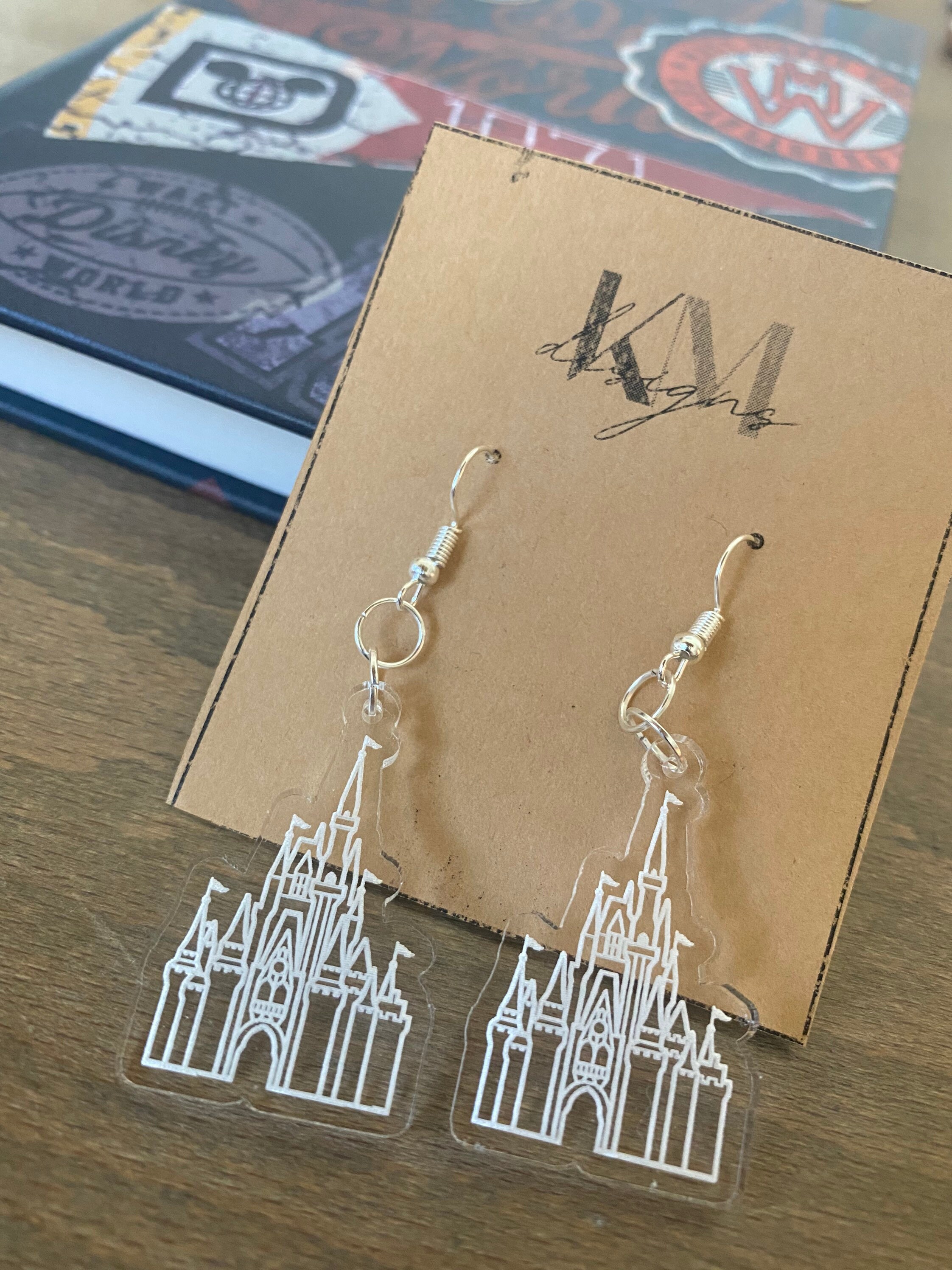 Disney Cinderella Castle Earrings Silver Magic Kingdom Castle Icon ...