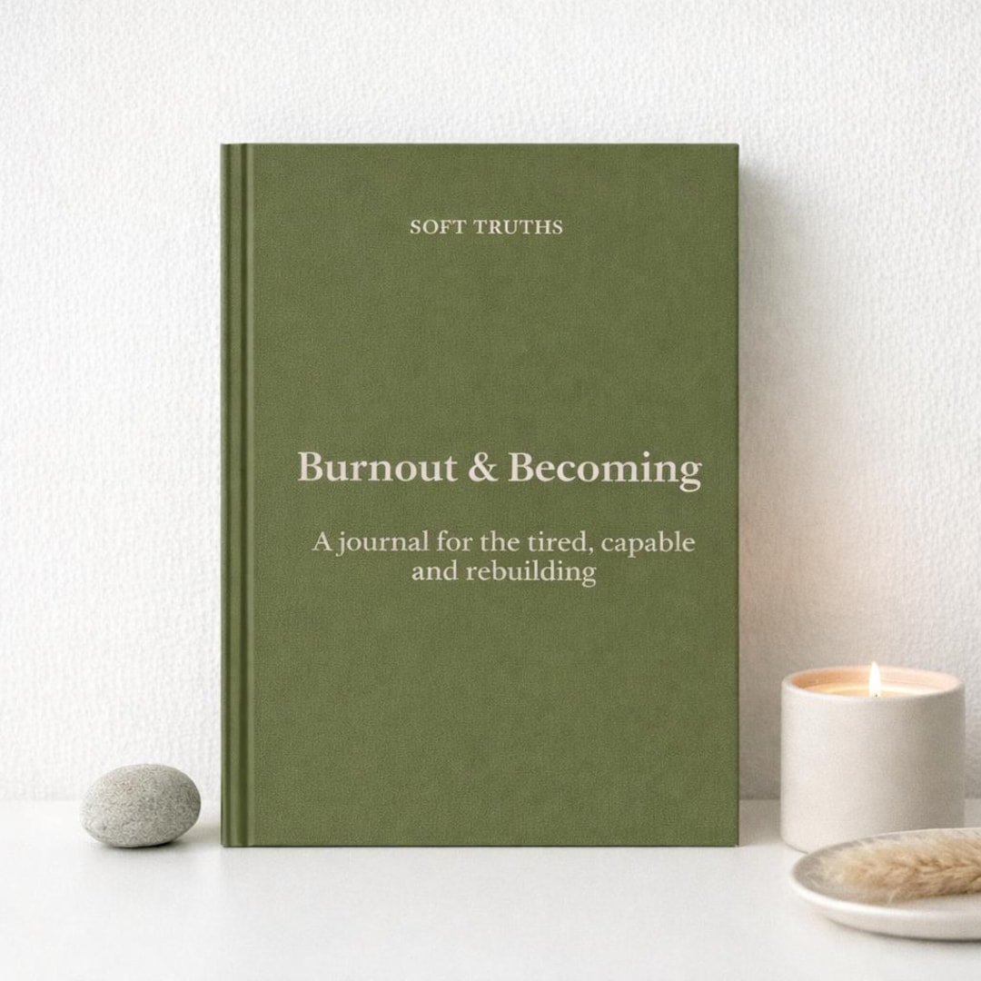 Burnout & Becoming Hardcover Journal | Healing Guided Self Reflection ...