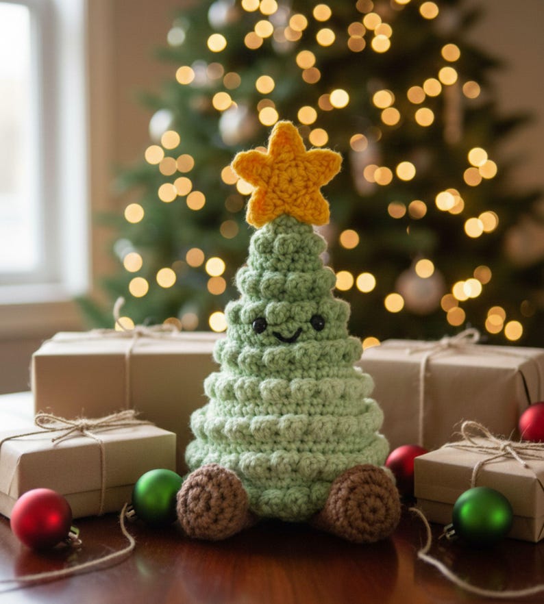 Ombre Tree Plushie Crochet Pattern • Christmas Tree Amigurumi • Easy ...
