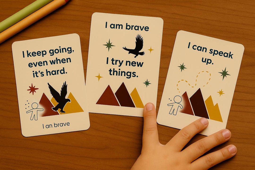 Brave Kids Affirmation Cards: Confidence & Courage Printable (PDF) - Etsy