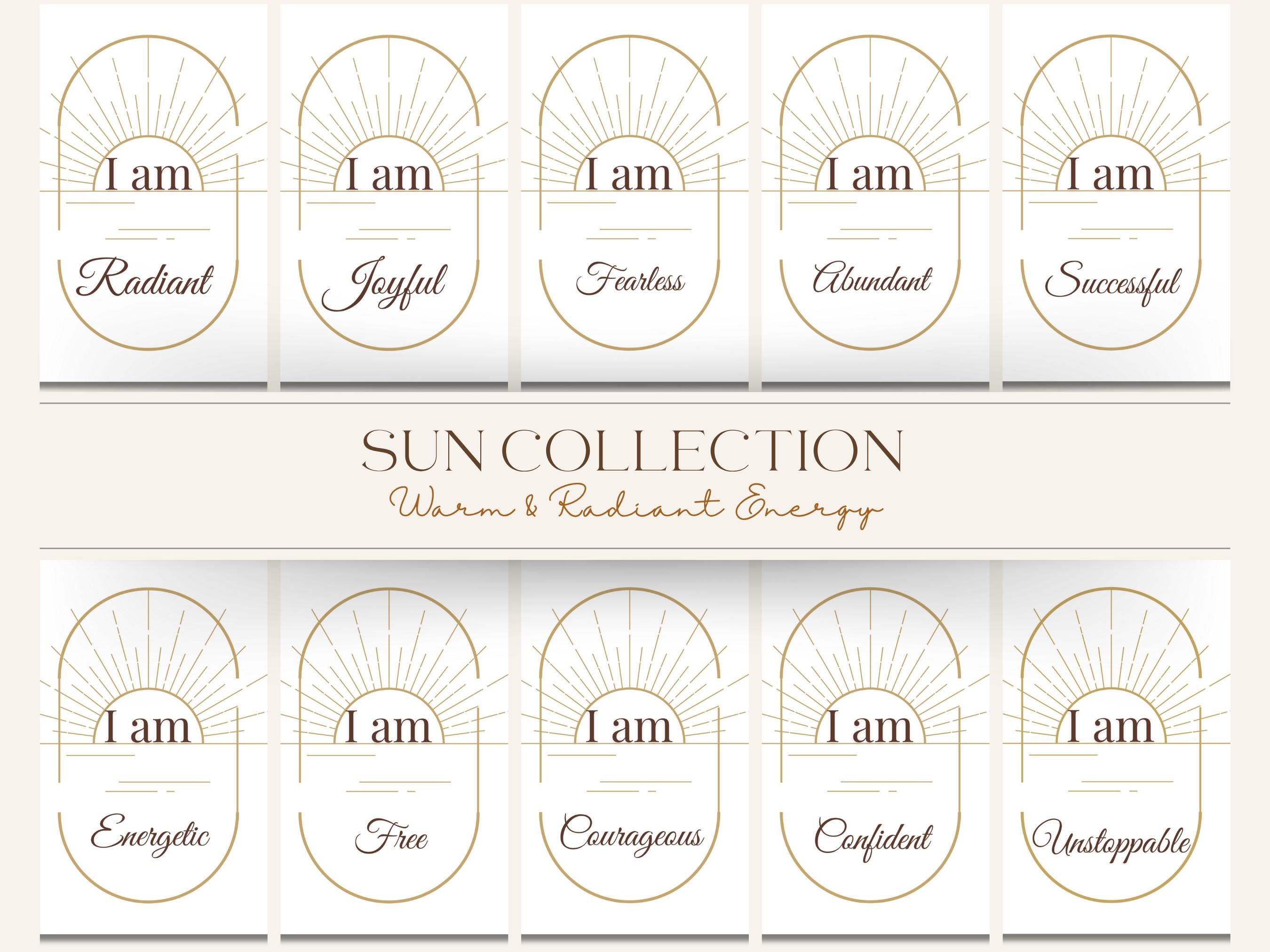 Boho Affirmation Cards Printable | Minimalist Line Art Positive Quotes ...