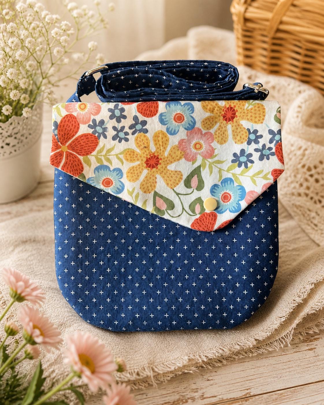 Quality Handmade Fabric Crossbody / Shoulder Bag – Lightweight, Stylish ...