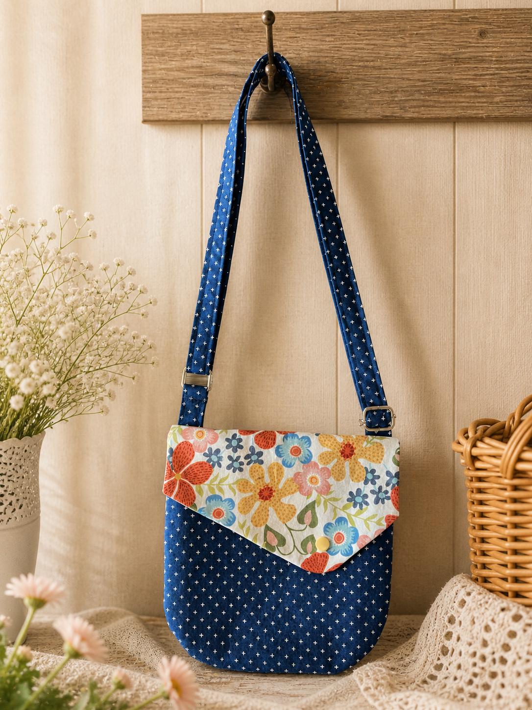 Quality Handmade Fabric Crossbody / Shoulder Bag – Lightweight, Stylish ...