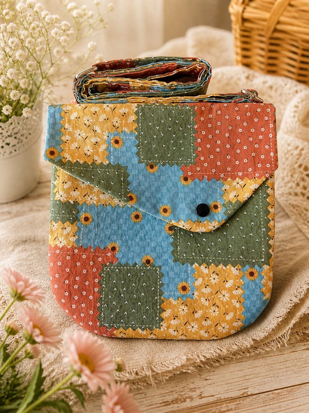 Quality Handmade Fabric Crossbody / Shoulder Bag – Lightweight, Stylish ...