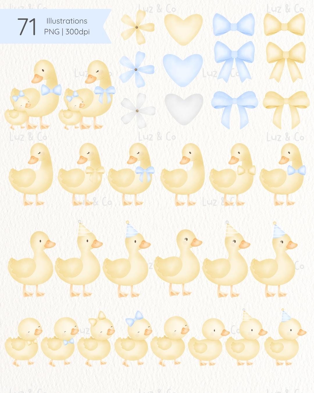 Patitos azules en imágenes prediseñadas - Arte de patos caprichoso ...