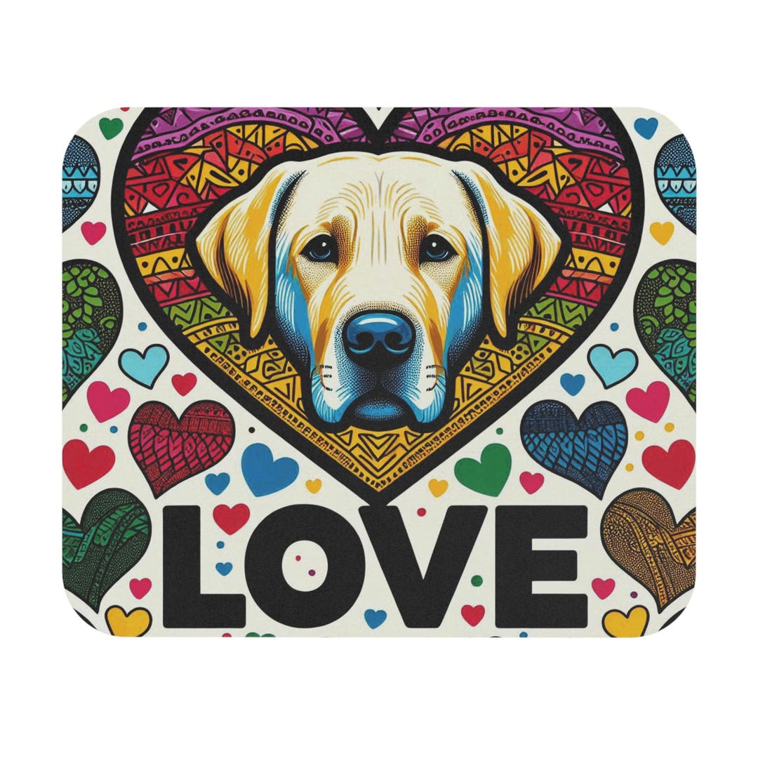 Mouse Pad (rectangle) Labrador Retriever Colorful Style Design 7, Gift ...