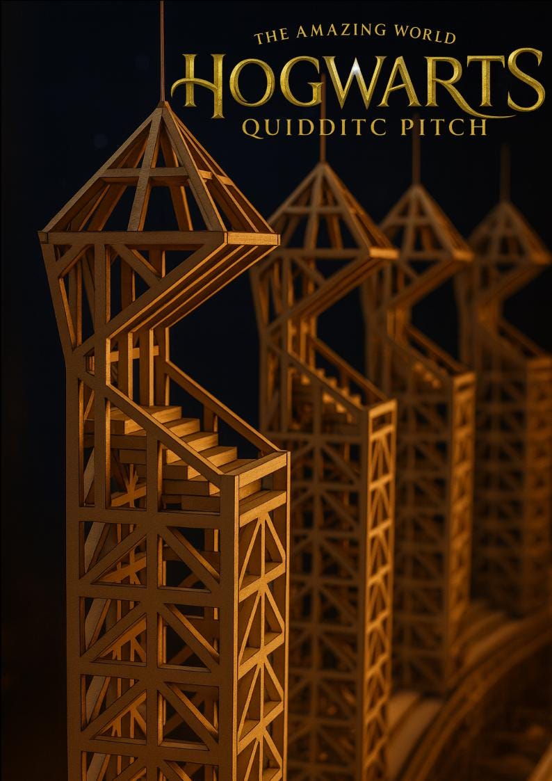 Harry Potter - Quidditch Stadium Laser Cut Files – DXF//SVG//CRV3D. - Etsy