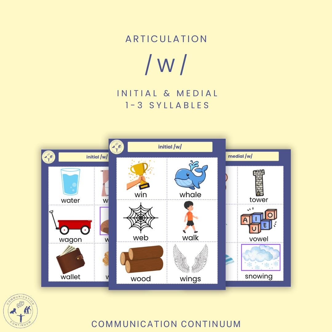 Articulation Flashcards - /w/ - Etsy