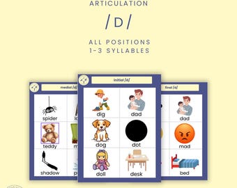Printable T Sound Articulation Flashcards | Speech Therapy Picture ...