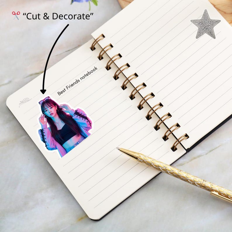 K-pop Idols Sticker Pack – Trendy Korean Kpop Inspiration for Decor ...