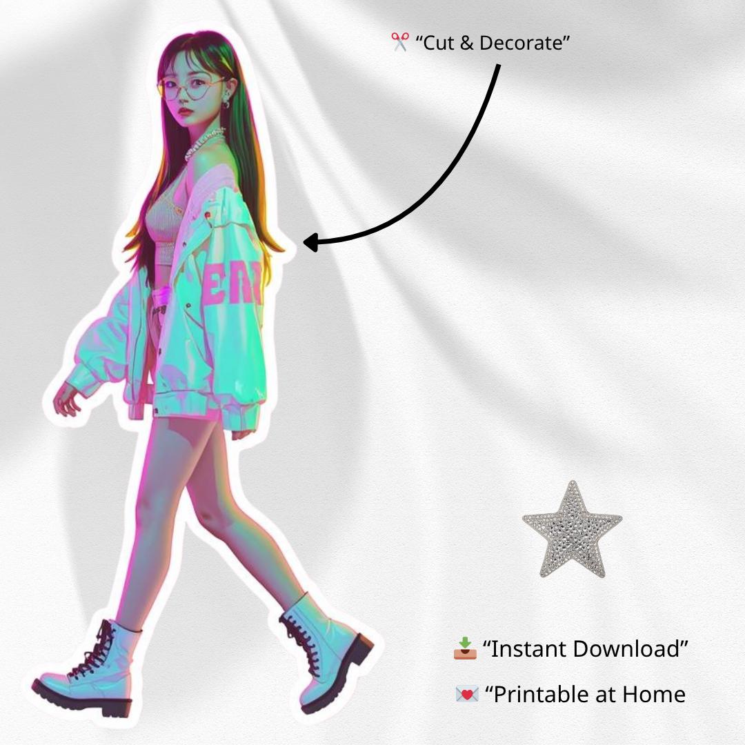 K-pop Idols Sticker Pack – Trendy Korean Kpop Inspiration for Decor ...