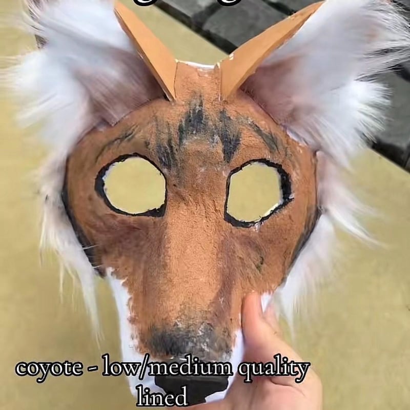 Therian Mask Coyote - Etsy