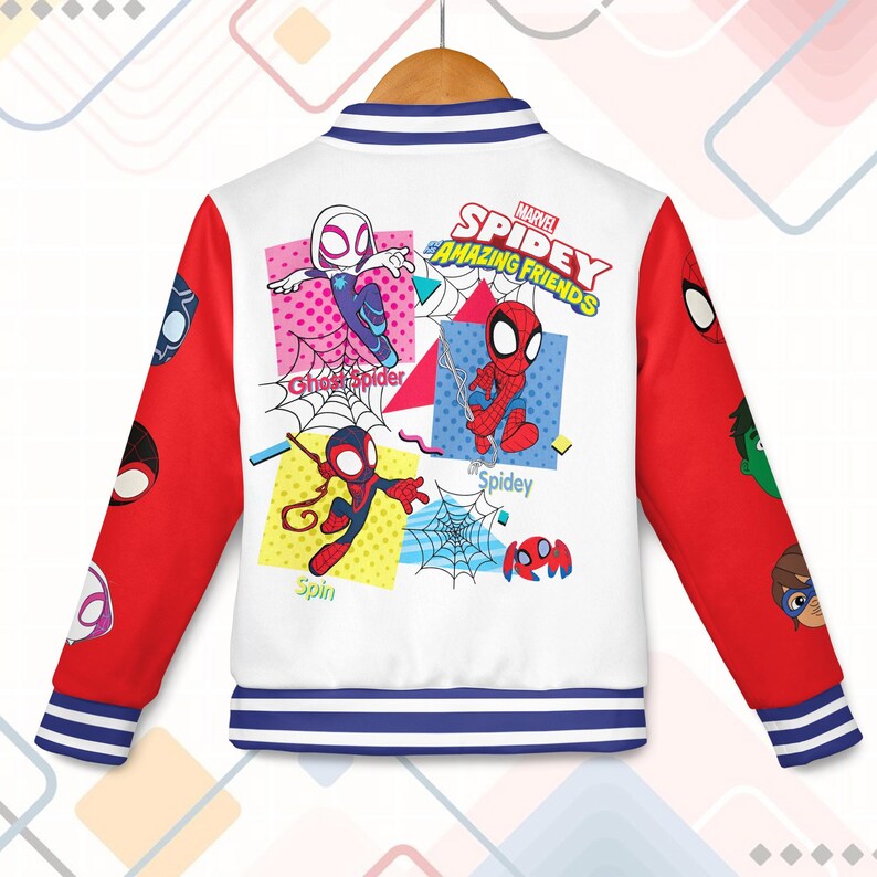 Personalized Spidey and His Amazing Friends Varsity Jacket, Spidey ...