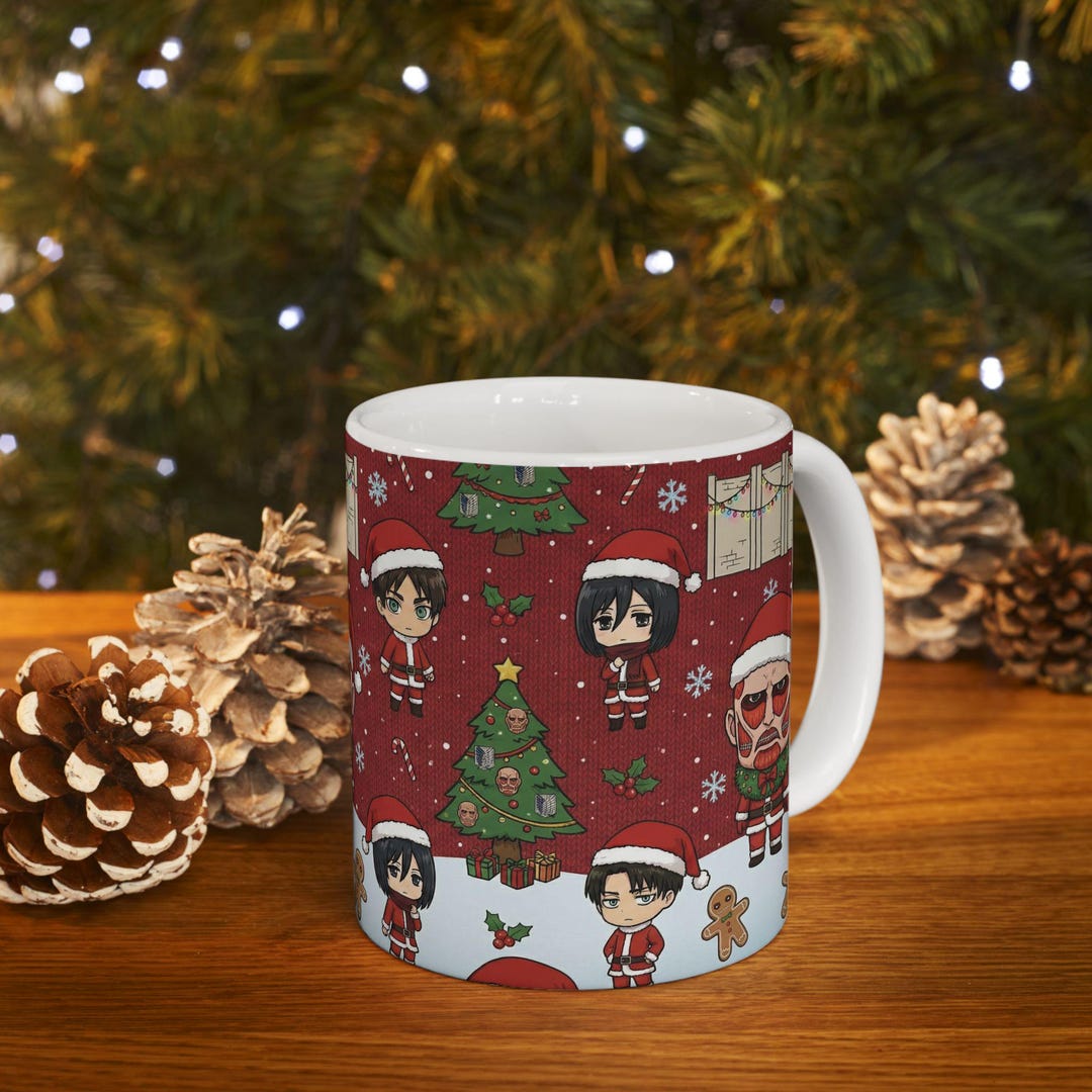 Attack on Titan Mug | Anime Coffee Cup | AOT Gift for Fans | Levi ...