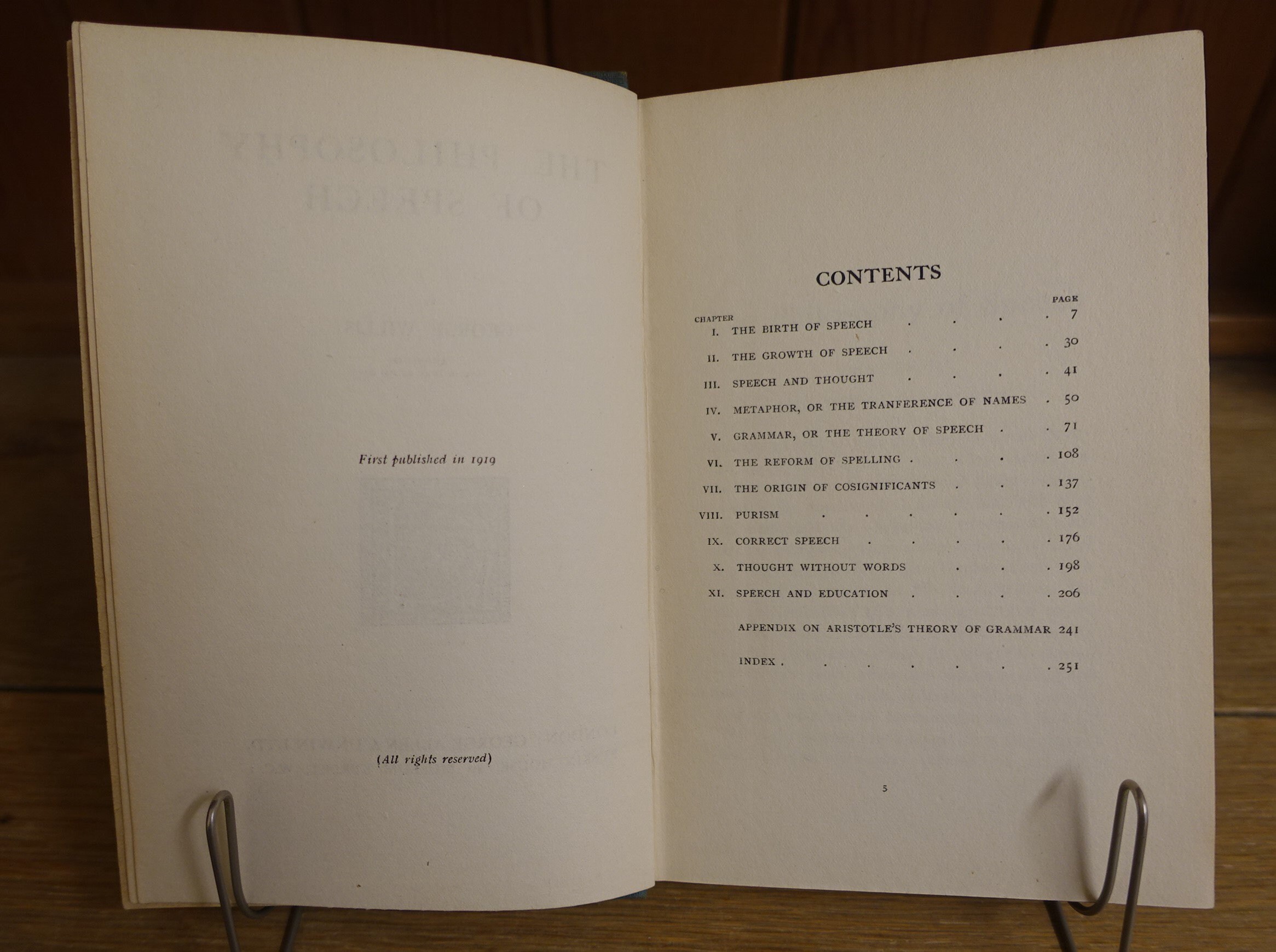 The Philosophy of Speech by George Willis - Etsy