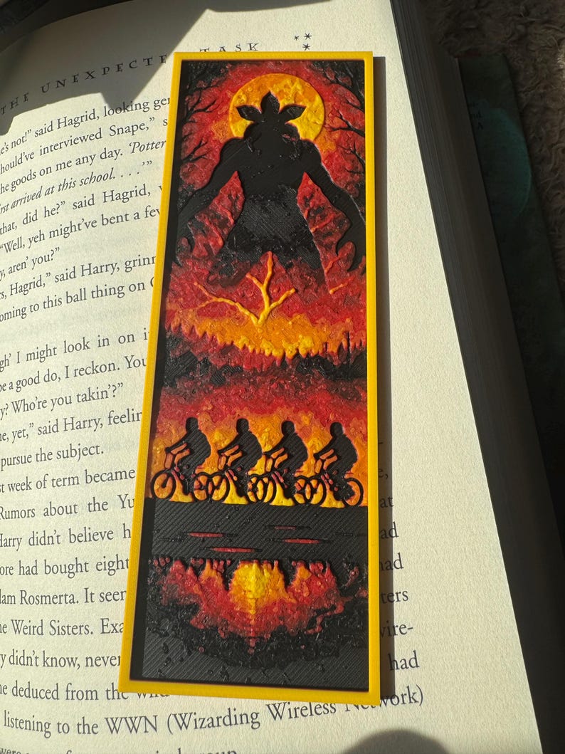 Stranger Things Inspired 3D Bookmark – Bike Crew and Upside Down Demo ...