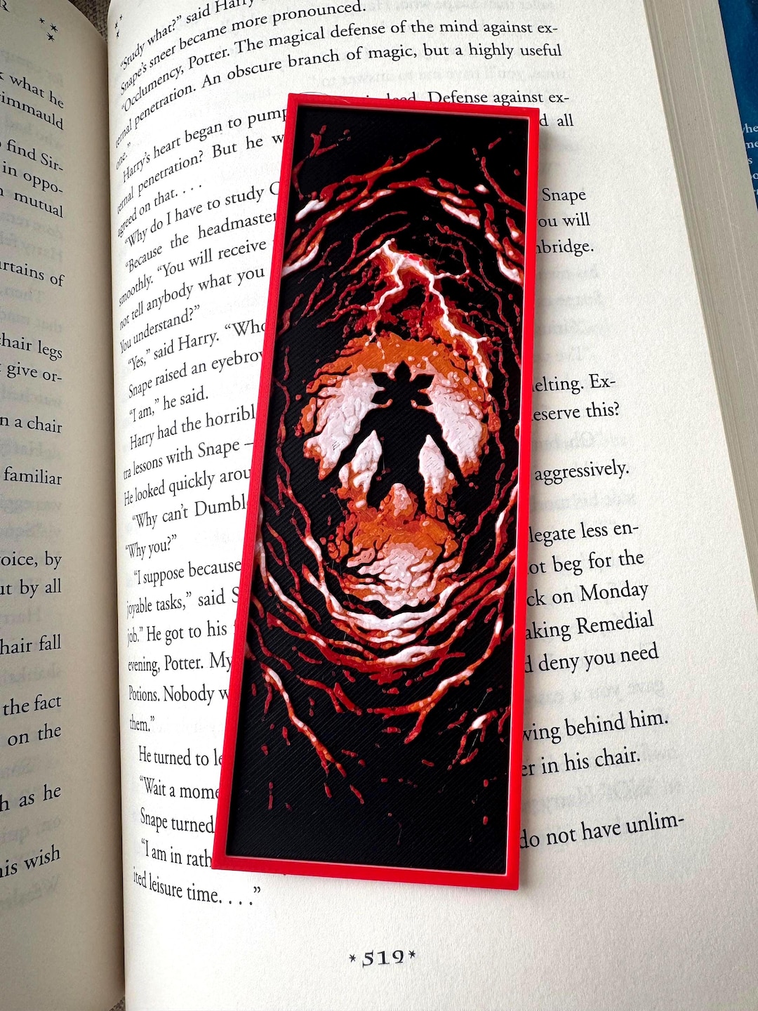 Stranger Things Inspired 3D Bookmark – Demo Monster With Upside Down ...