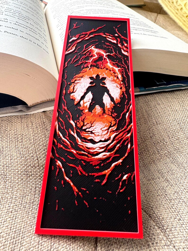 Stranger Things Inspired 3D Bookmark – Demo Monster With Upside Down ...