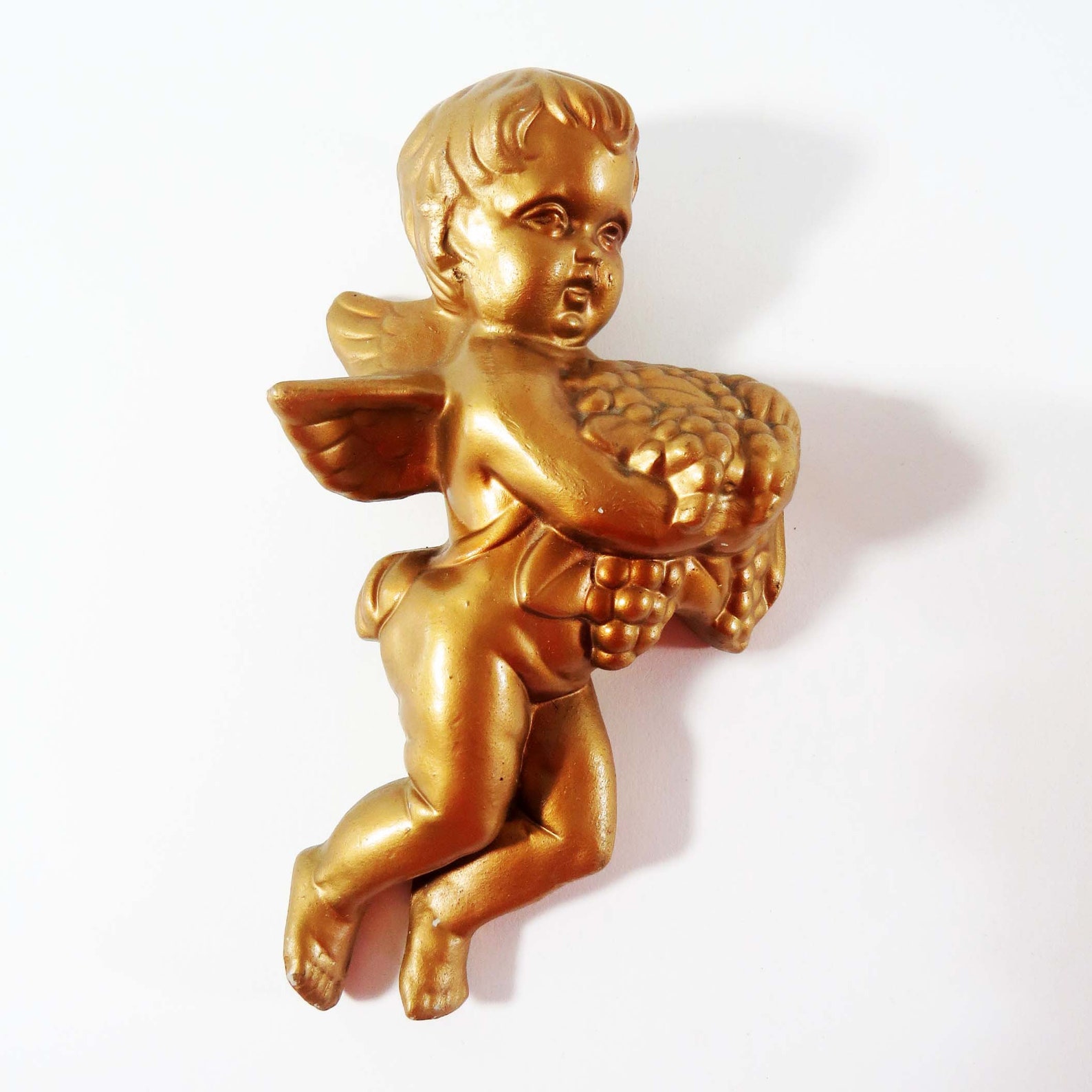 Vintage Hollywood Regency GOLD CHERUB ANGELS Lot of 2 - Etsy