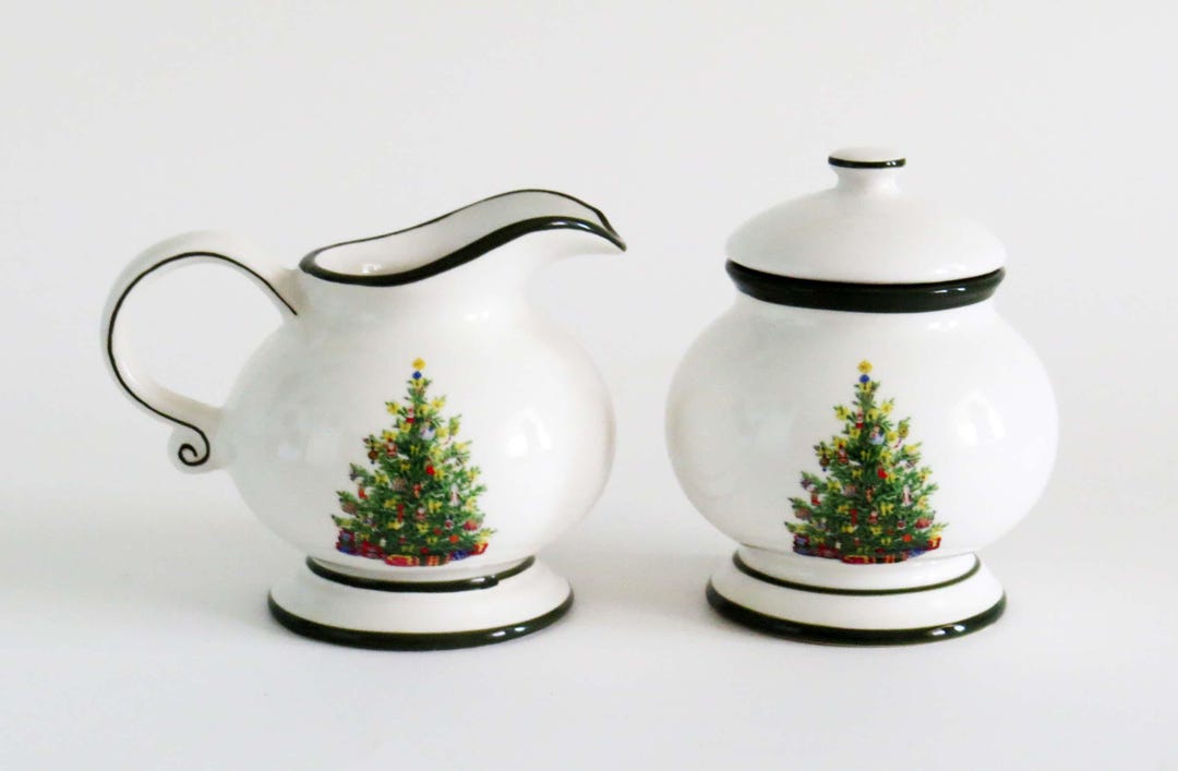Rare Christopher Radko Holiday Traditions Celebrations SUGAR & CREAMER ...