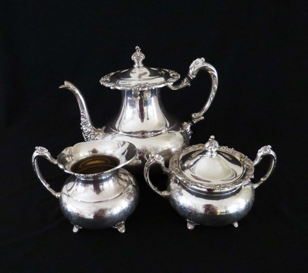 Vintage ASCOT Sheffield Design by COMMUNITY 4 Piece Coffee-tea Silver ...