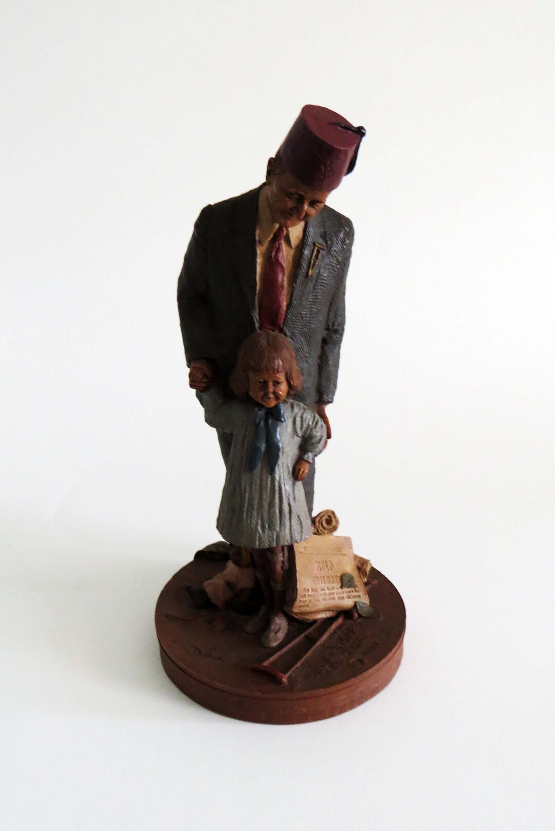 Vintage Tom Clark "shriner and Hope" Figurine: Signed Cairn Studios ...