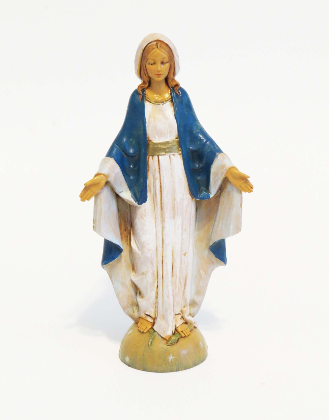 Vintage Fontanini 7" VIRGIN MARY Resin Figurine by Simonelli # 651 ...