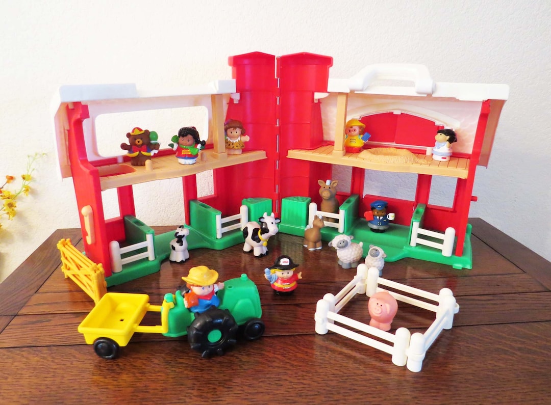 Fisher Price Little People Barn With Assorted Farmer & 7 Extra - Etsy