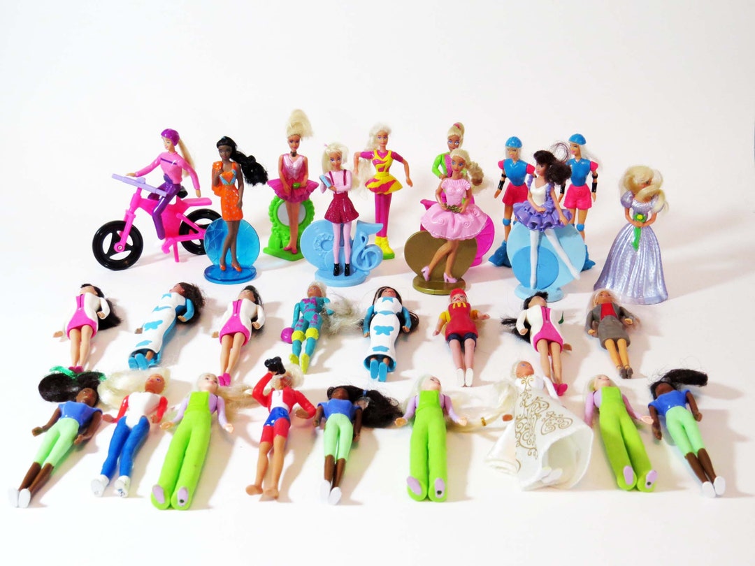 Vintage Lot of 28 Mcdonald Toy BARBIES - Mattel / Mcdonald Barbie Dolls ...