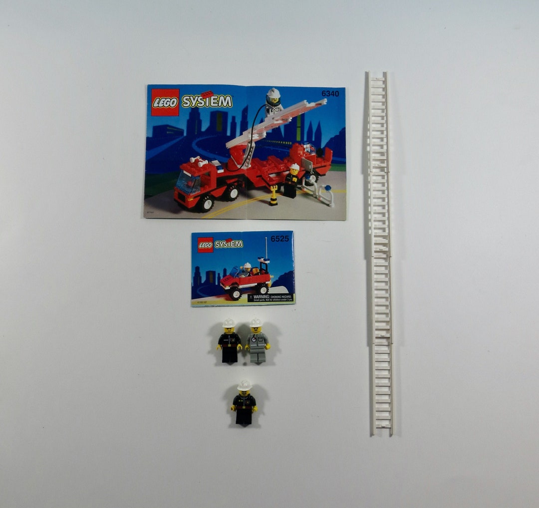 Vintage LEGO 6340 Hook and Ladder, 6525 Blaze Commander / 1994, 1995 ...