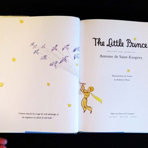 Vintage the Little Prince Hardcover Book: 1971 Edition W Dustcover - Etsy